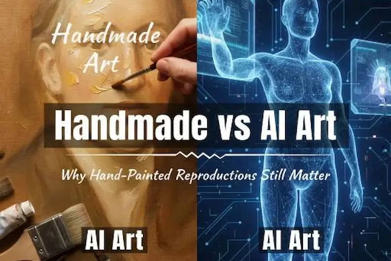 Handmade vs AI Art: Hand-Painted Reproductions | GFMPainting